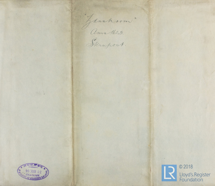 Cast Steel Stern Post And Rudder Frame Plan For Zaanstroom 26 May 1894 ...