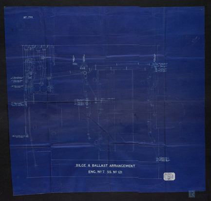 Plan Of Bilge & Ballast Arrangements For Ardandearg 5th April 1895 ...