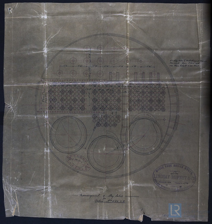 Rearrangement Of Stay Tubes For Boiler Plan For Baron Glamis Undated ...