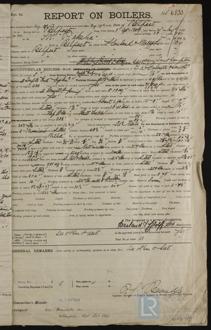 Report On Boilers For Pakeha 27th August 1910 | Documents | Archive ...