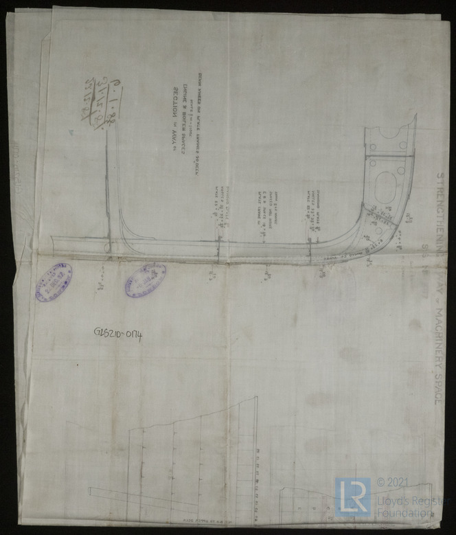 Plan Of Strengthening In Way Of Machinery Space For Lindula 20th ...