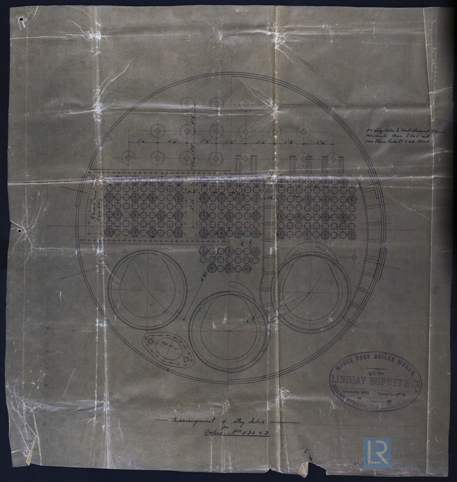 Rearrangement Of Stay Tubes For Boiler Plan For Baron Glamis Undated ...