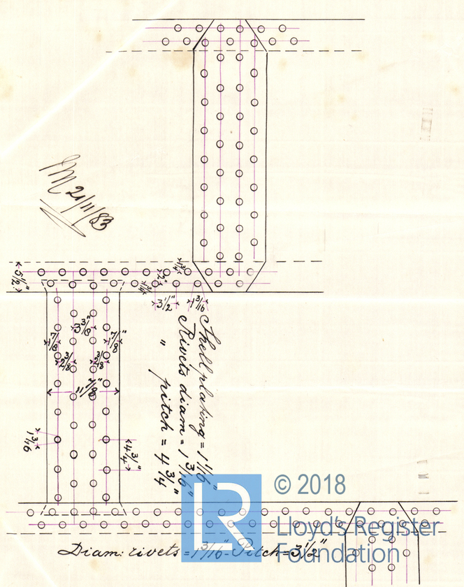 Shell Plating Plan 21 November 1883 | Documents | Archive & Library ...